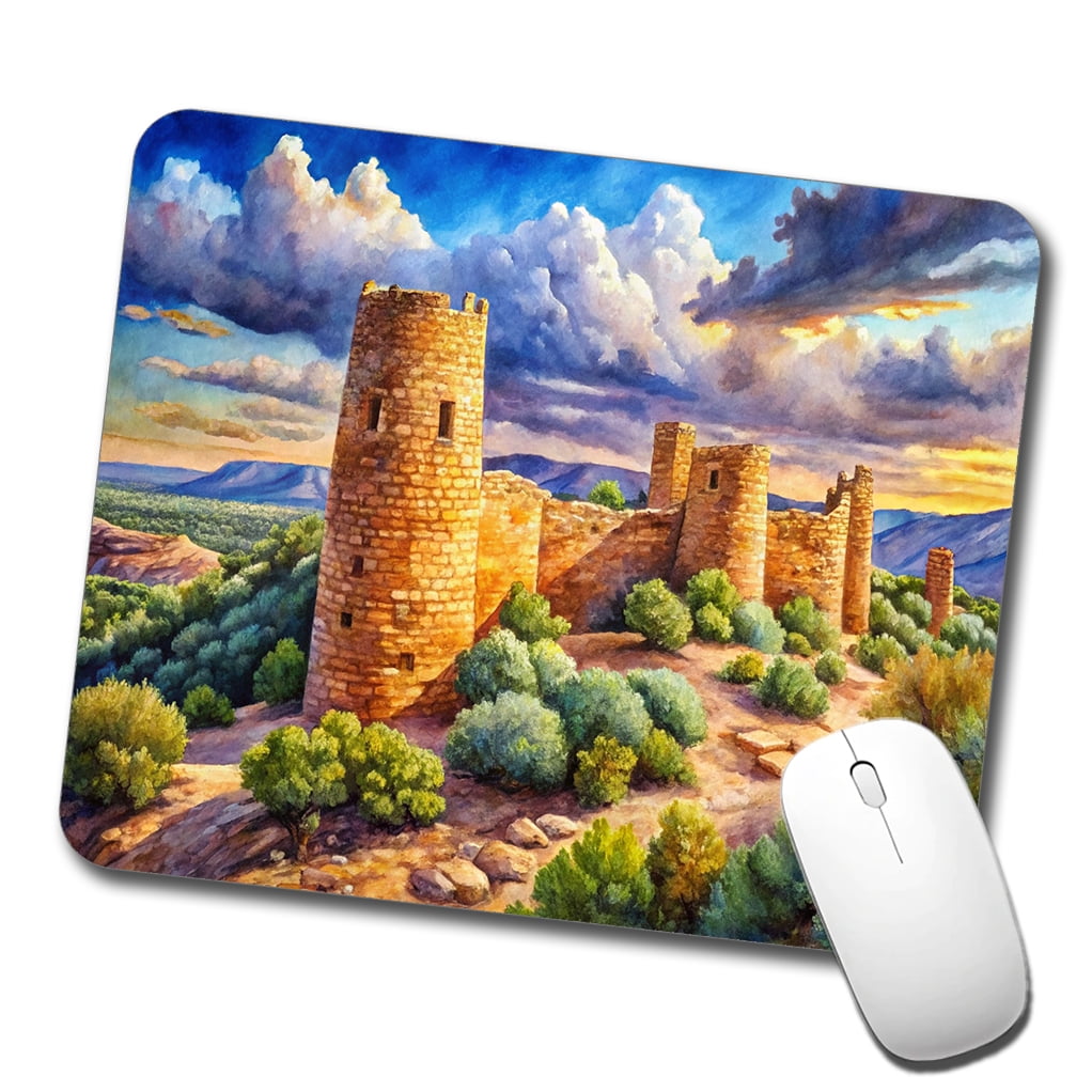 Hovenweep National Monument Colorado, Utah Watercolor Style Mouse Pad ...