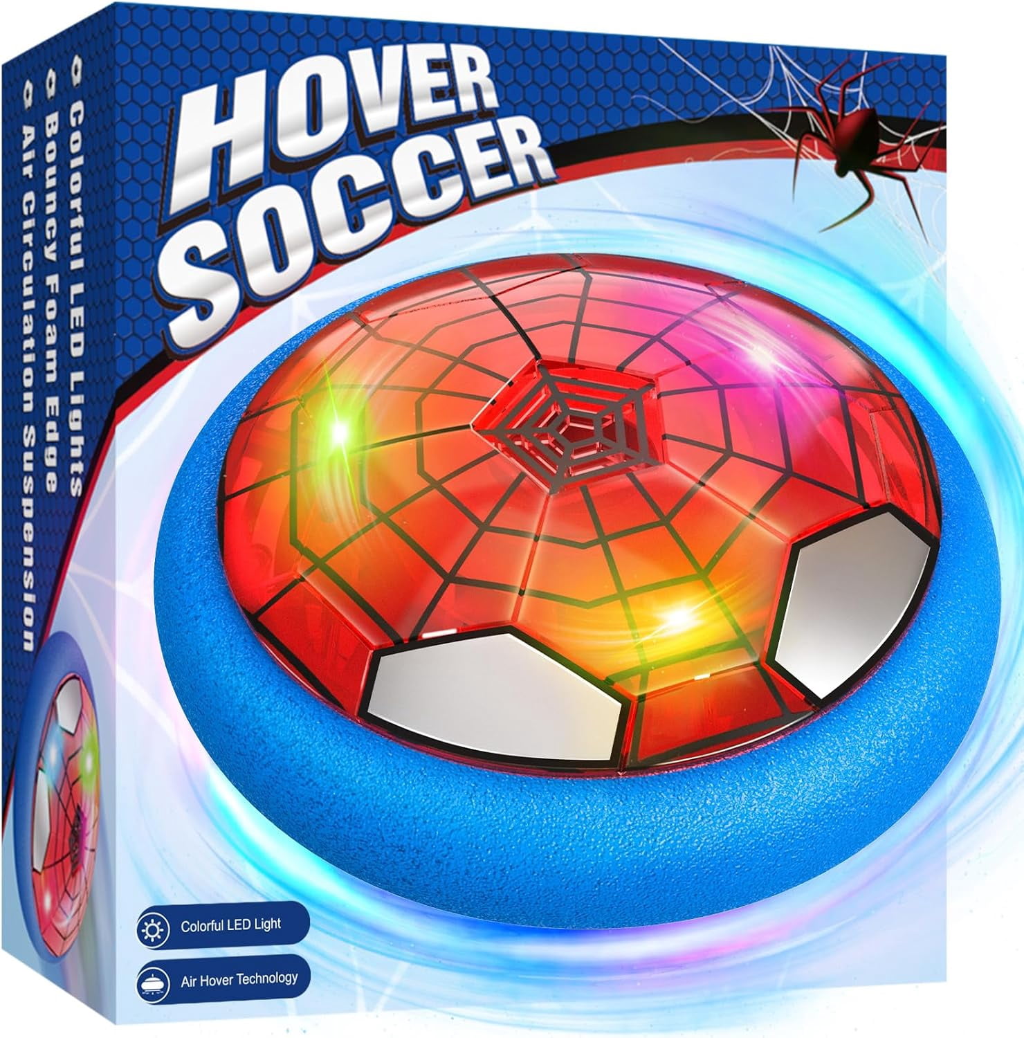 Hover Soccer Ball with 8 Pcs Batteries, Air Floating Soccer Toy with ...
