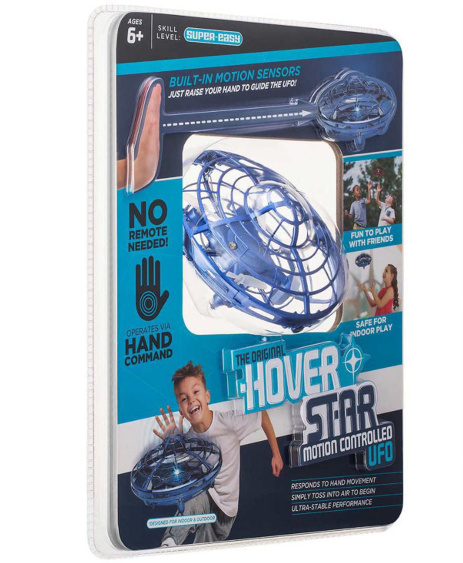 Hover Star Motion Controlled UFO, Blue - Walmart.com