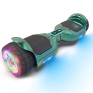 Hover-1 Chrome 7 Mph Hoverboard with LED Lights and Bluetooth Speaker ...