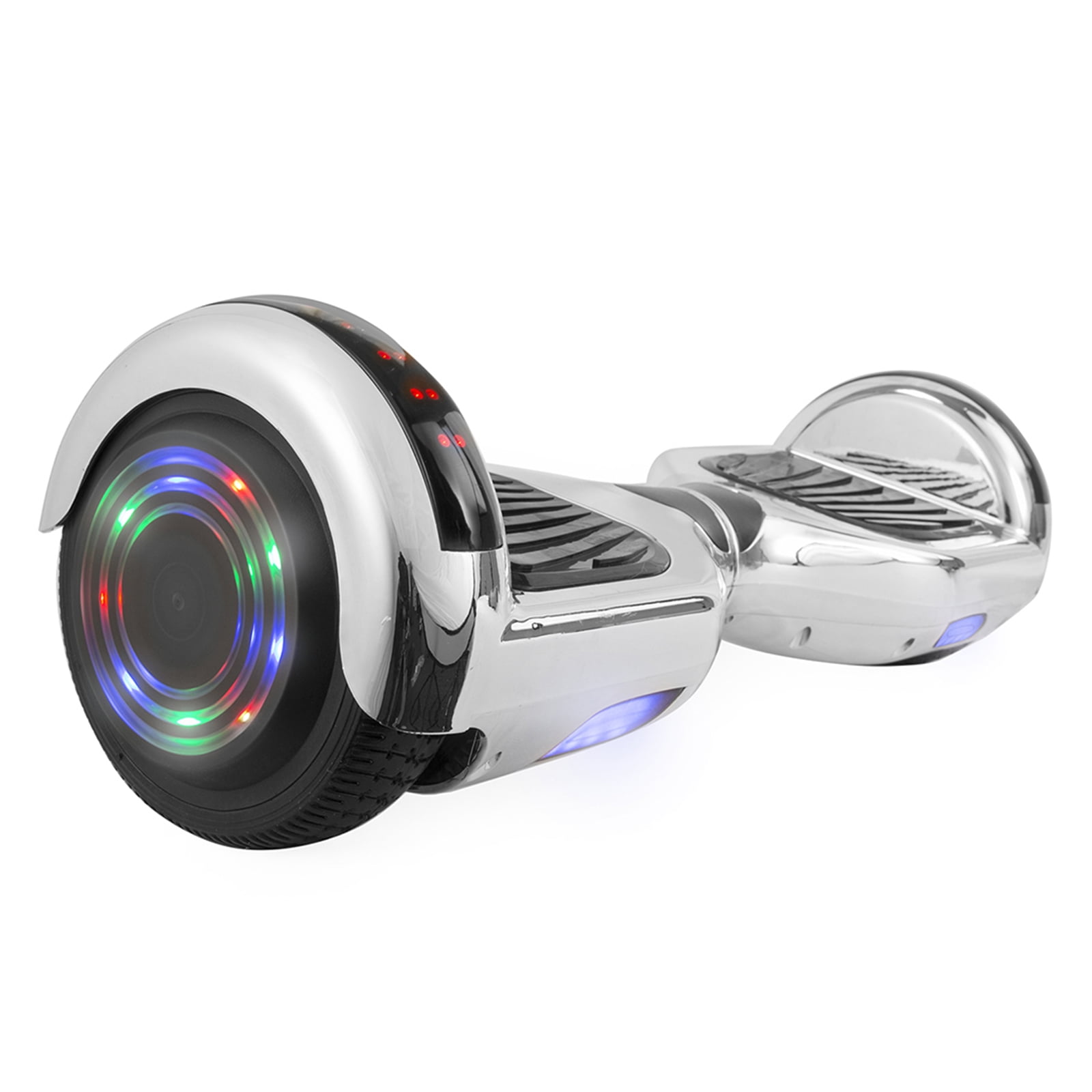 Hoverboard in Silver Chrome with Bluetooth Speakers - Walmart.com