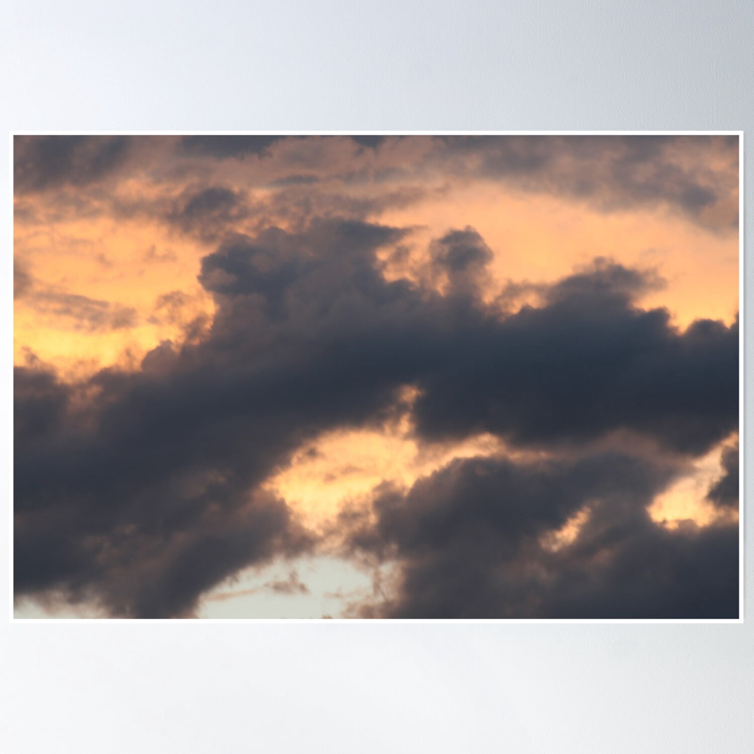 Hovering Clouds Poster Wall Art, Modern Wall Decor, 24x36 UNFRAMED ...
