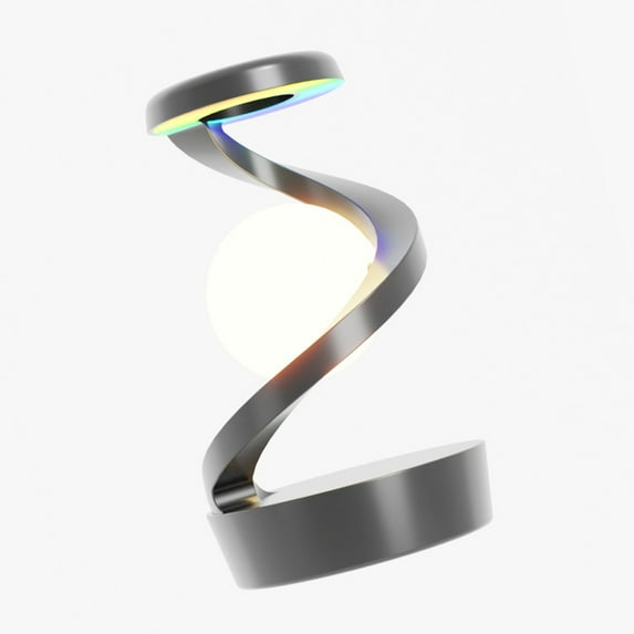 Hovering Sphere Desk Light Automatic On/Off Color Cycling Manner Smooth ...