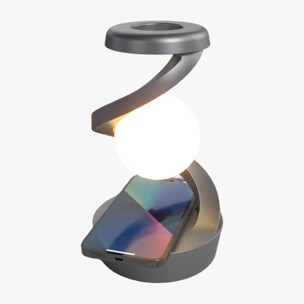 Hovering Sphere Desk Light Automatic On/Off Color Cycling Manner Smooth ...