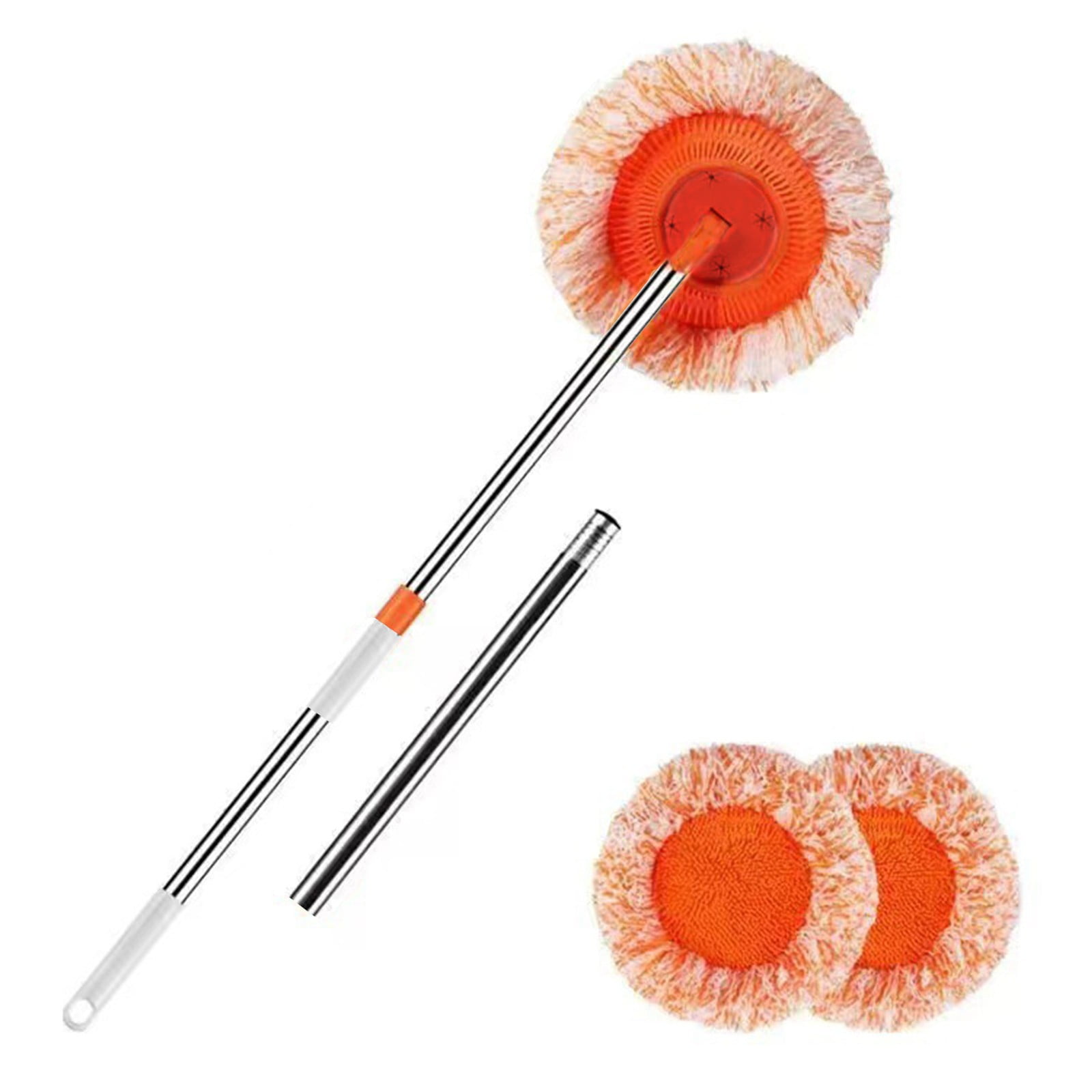 Hovilon 59 in Adjustable Cleaning Mop with 2 Reusable Heads,180 ...