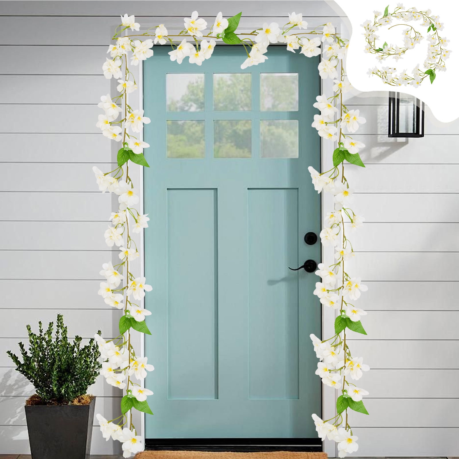 Hovilon 6Ft Flower Garland Spring Garland Decor，Simulation Of Spring ...