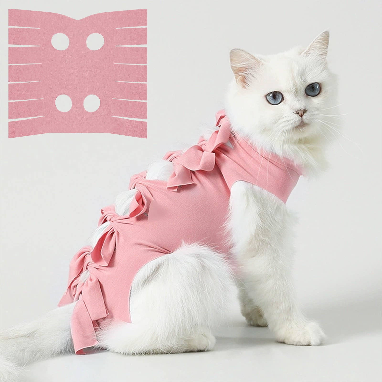 Hovilon Cat Recovery Suit After Spay Surgery - Adjustable Soft ...