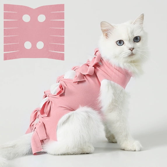 Hovilon Cat Recovery Suit After Spay Surgery - Adjustable Soft ...
