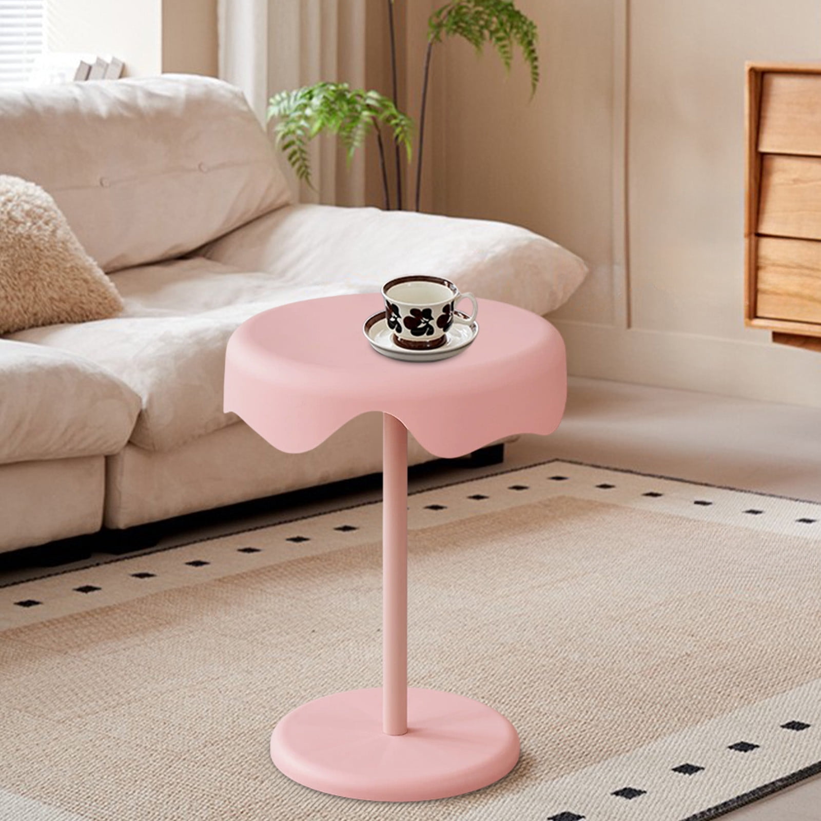 Hovilon Drink Tables,Round Side Table,Small Drink Table for Small ...