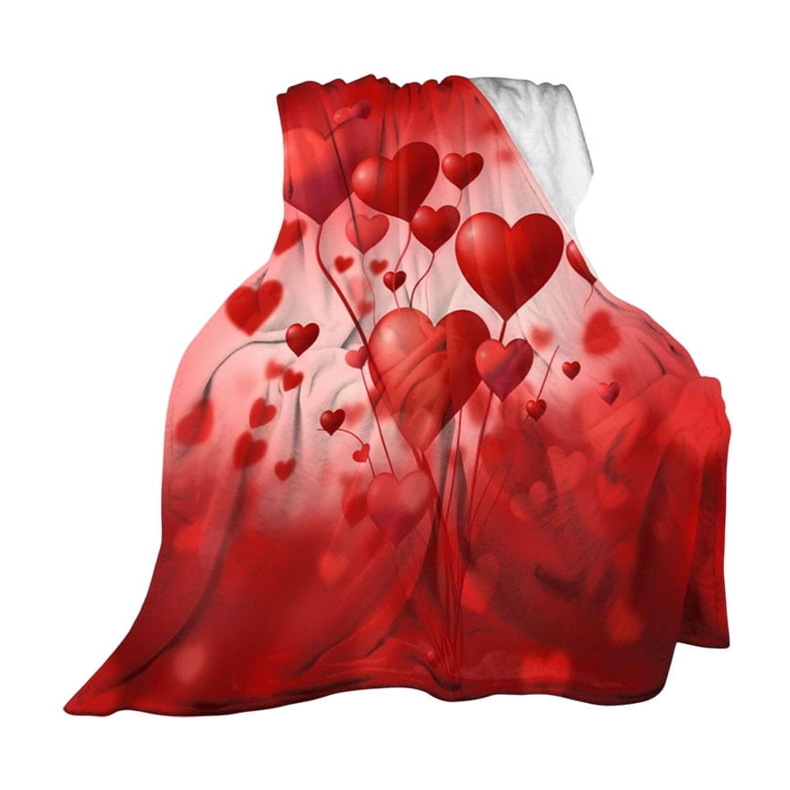 Hovilon Romantic Love Heart Blanket Throw,Heart Blanket for Couch ...