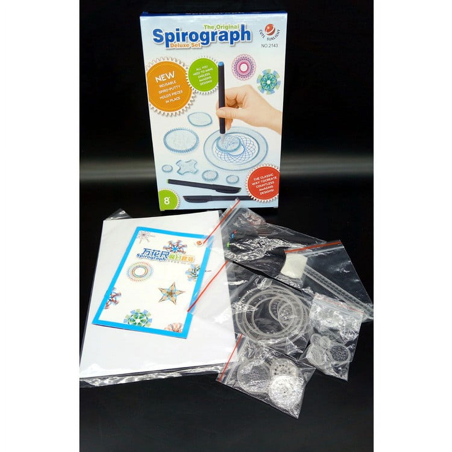 Hovilon Spiral Art Gear Geometric Ruler 22 Pcs,Clear Spiral Circle ...