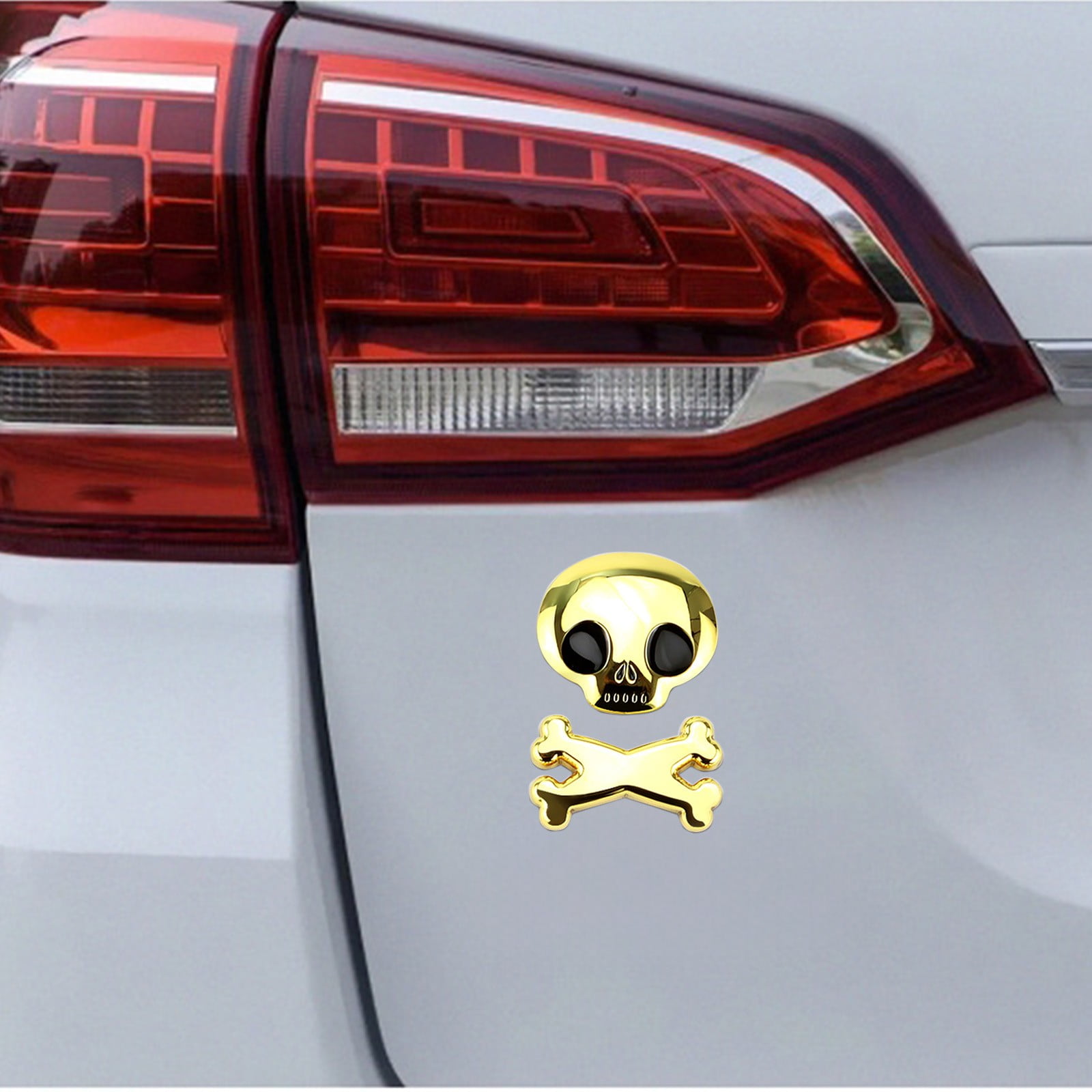 Hovmgk 2025 Flash Deals！ Skull Car Sticker Car Personality Car Sticker ...