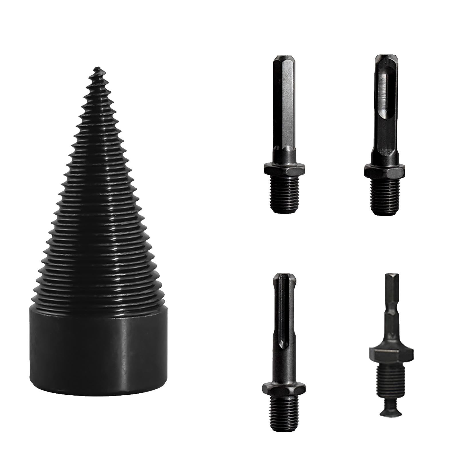 Hovmgk 5PCS Firewood Log Splitter Drill Bit Set, High Carbon Steel ...