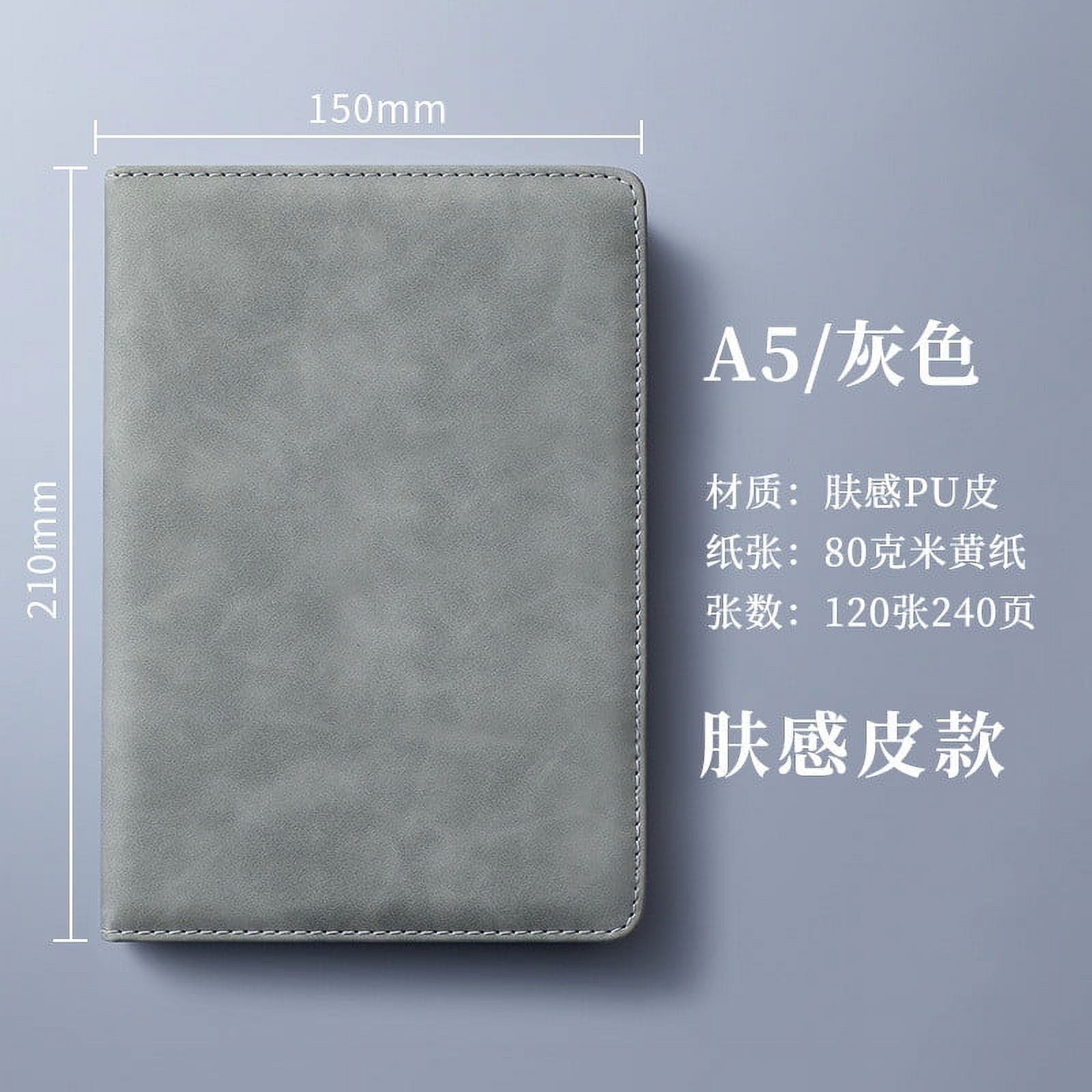 Hovmgk A5 Laptop Business Magnetic Notebook, Leather Bound Office ...