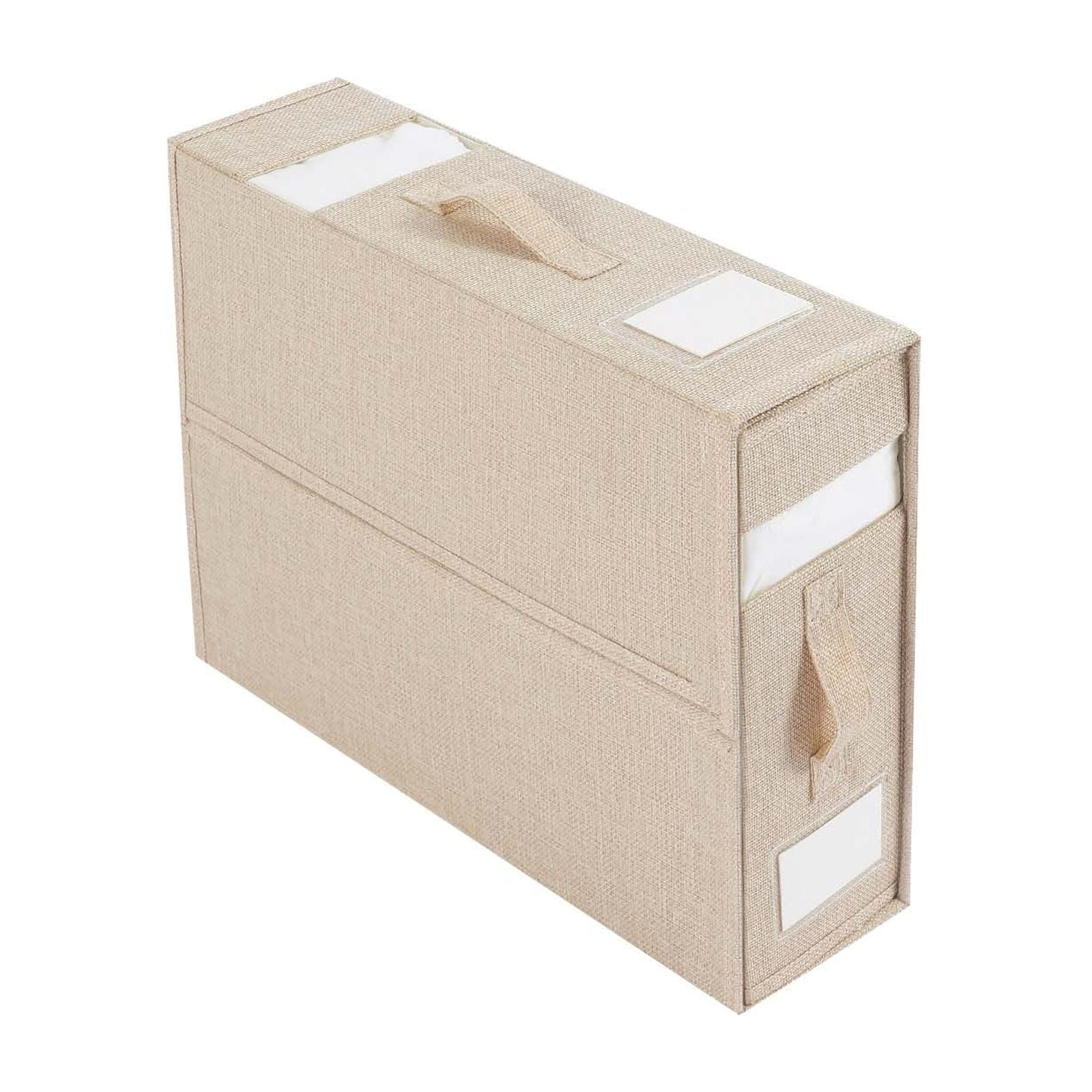 Hovmgk Bed Sheet Storage Box, Bedding Organizer Bin, Blanket Sorting ...