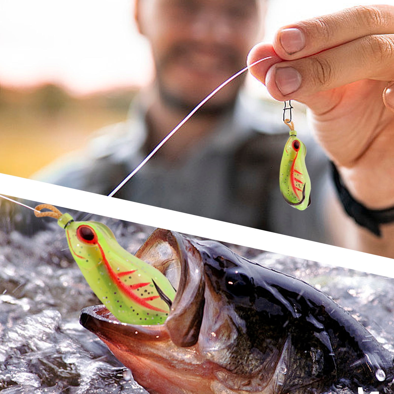 Hovmgk Biomimetic Fish Bait with Upward Double Hook, 13g 6.0cm Lifting ...