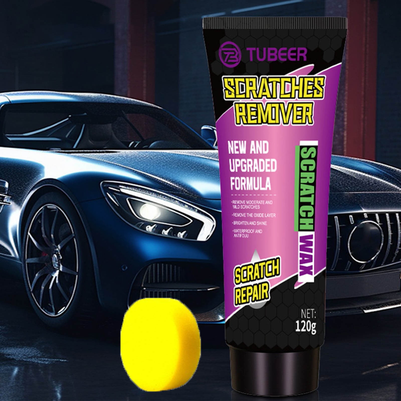 Hovmgk Car Care Products Car Paint Scratch Wax + Sponge Car Paint ...