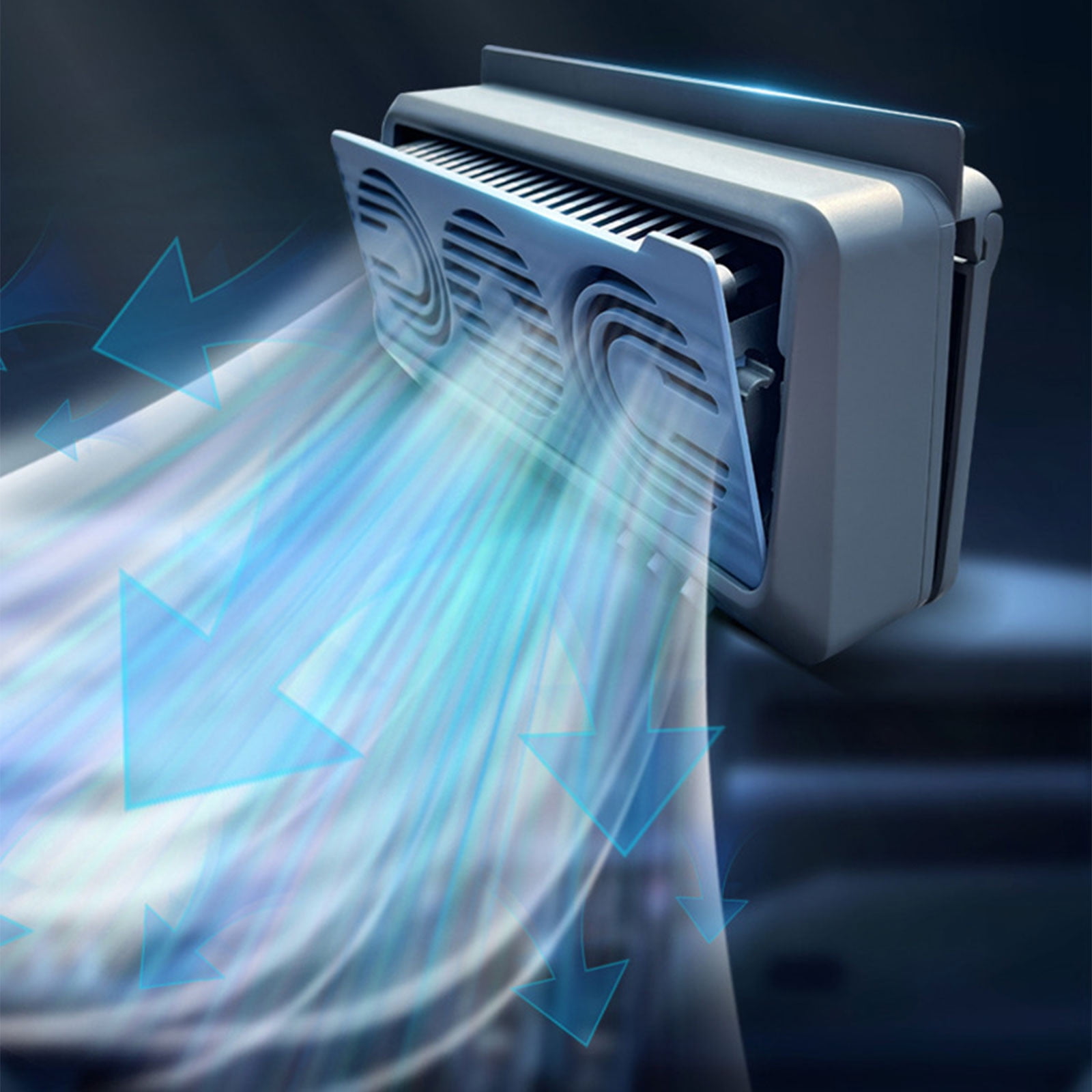 Hovmgk Car Mounted Exhaust Fan, Solar-Powered & USB Rechargeable ...