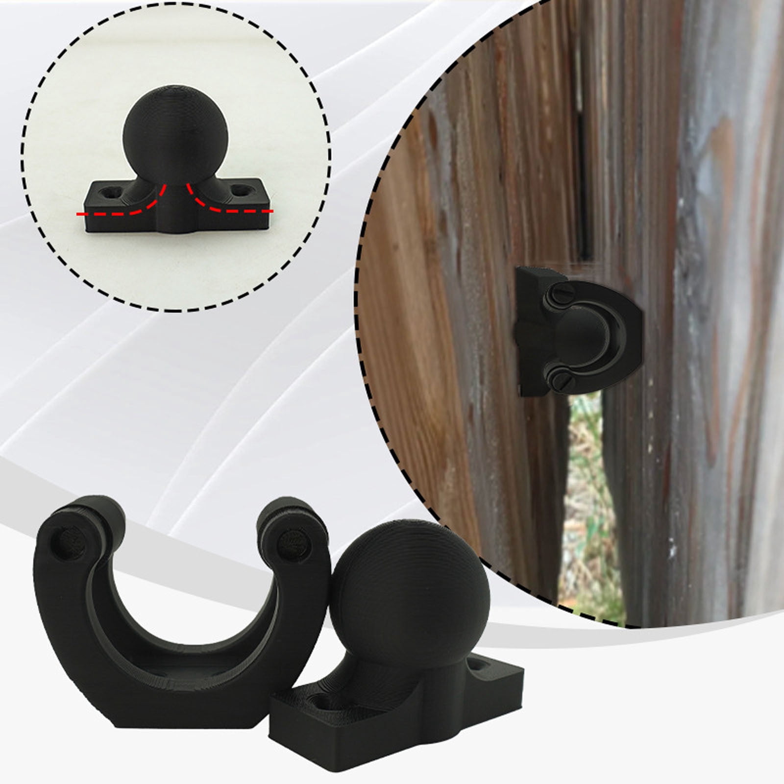 Hovmgk Clip Door Stop with Safety Pinch Feature, Retracting Door Jam ...