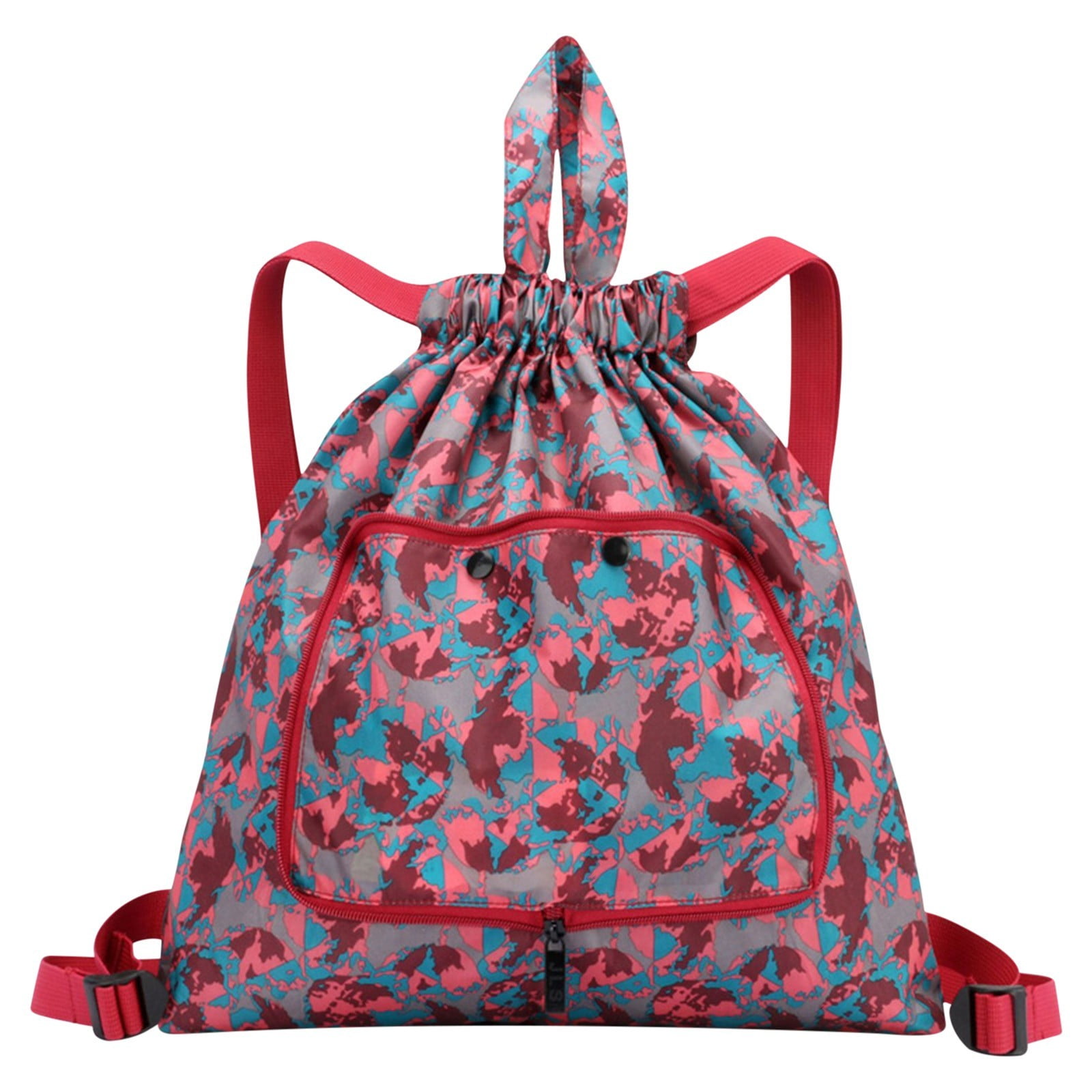 Hovmgk Foldable Large Capacity Travel Backpack, Drawstring Pocket Nylon ...