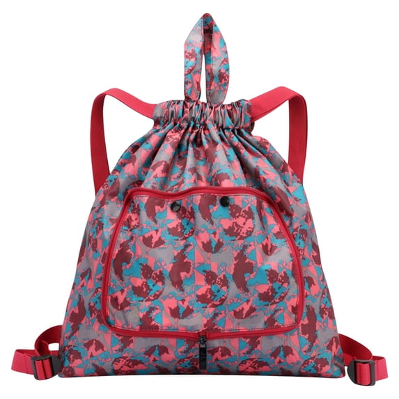 Hovmgk Foldable Large Capacity Travel Backpack, Drawstring Pocket Nylon ...