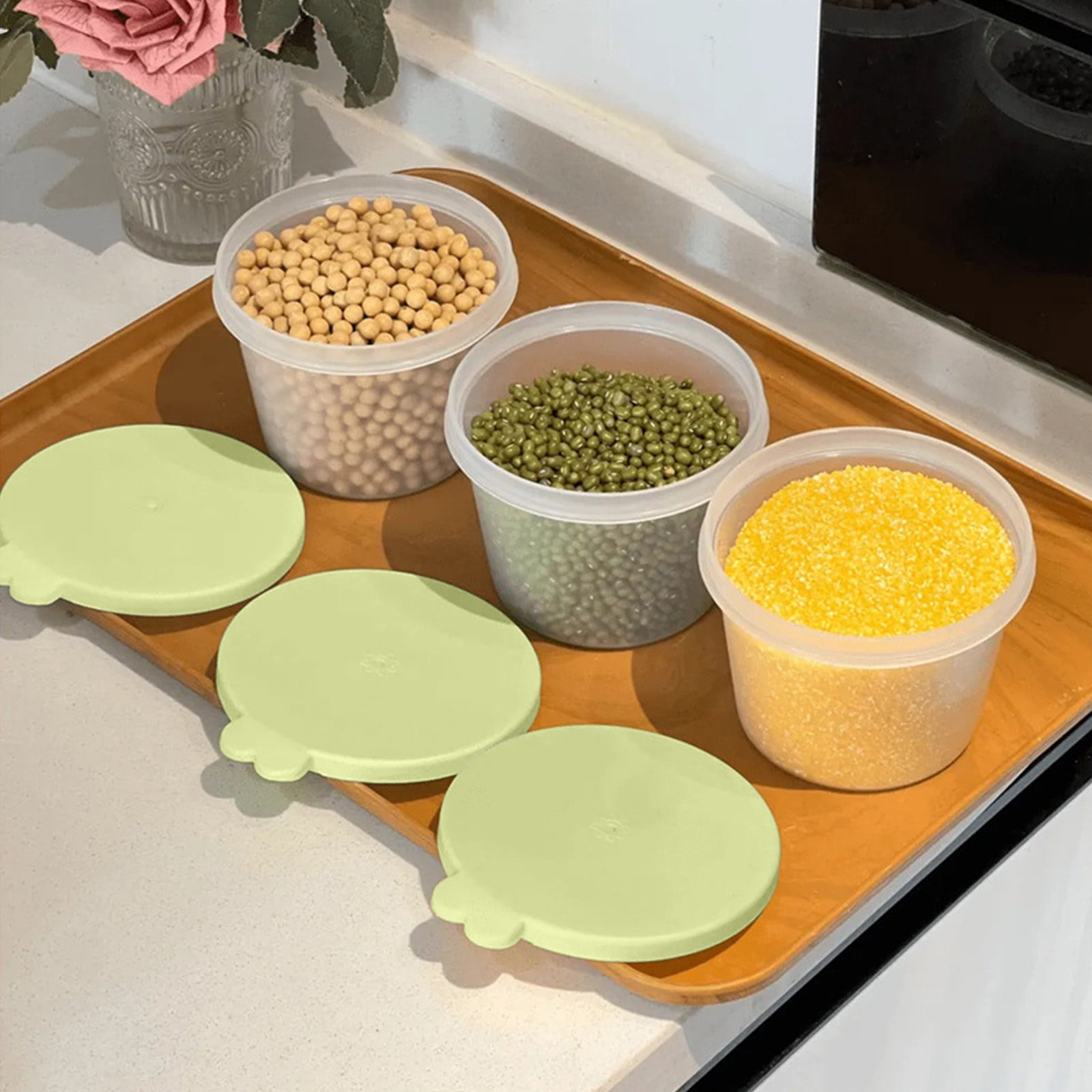 Hovmgk Food Grade Plastic Storage Jars, Sealing Jars for Airtight ...