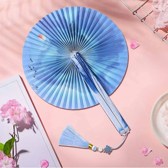 Hovmgk Group Fan Magnetic Suction Folding Fan, Traditional Hand Fan for ...