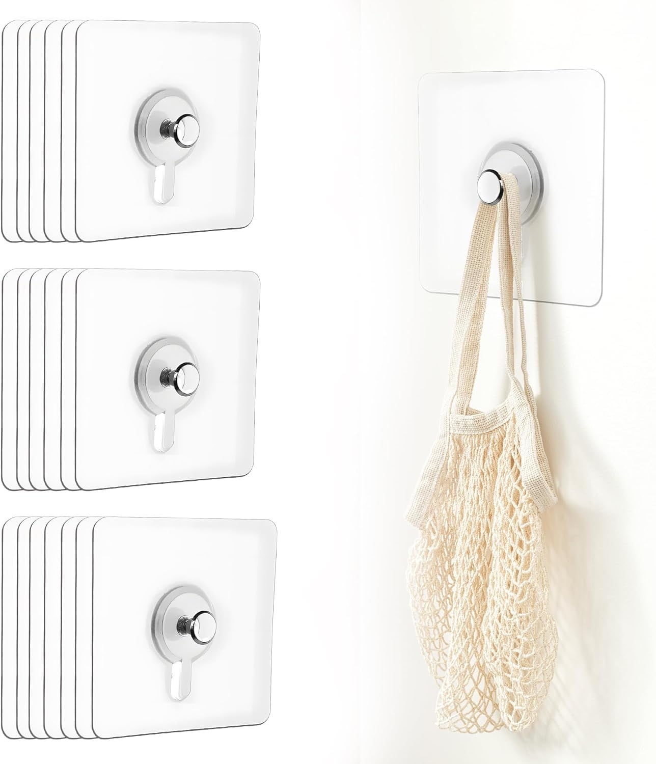 Hovmgk Heavy Duty Adhesive Hooks, Self-Adhesive No Drill Picture Hanger ...