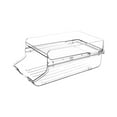 Hovmgk Japanese Refrigerator Beverage Storage Box, Transparent Food ...