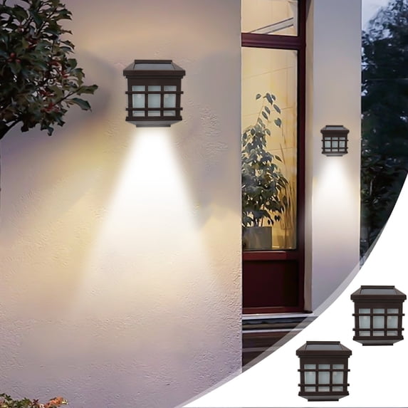 Hovmgk Outdoor Solar Lights, 2-Pack Wireless Solar Powered Spotlights ...