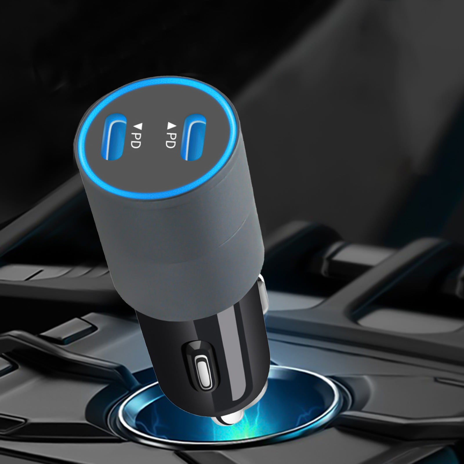 Hovmgk PD45W Car Charging Fast Charging USB Cigarettes Lighter 63W Car ...