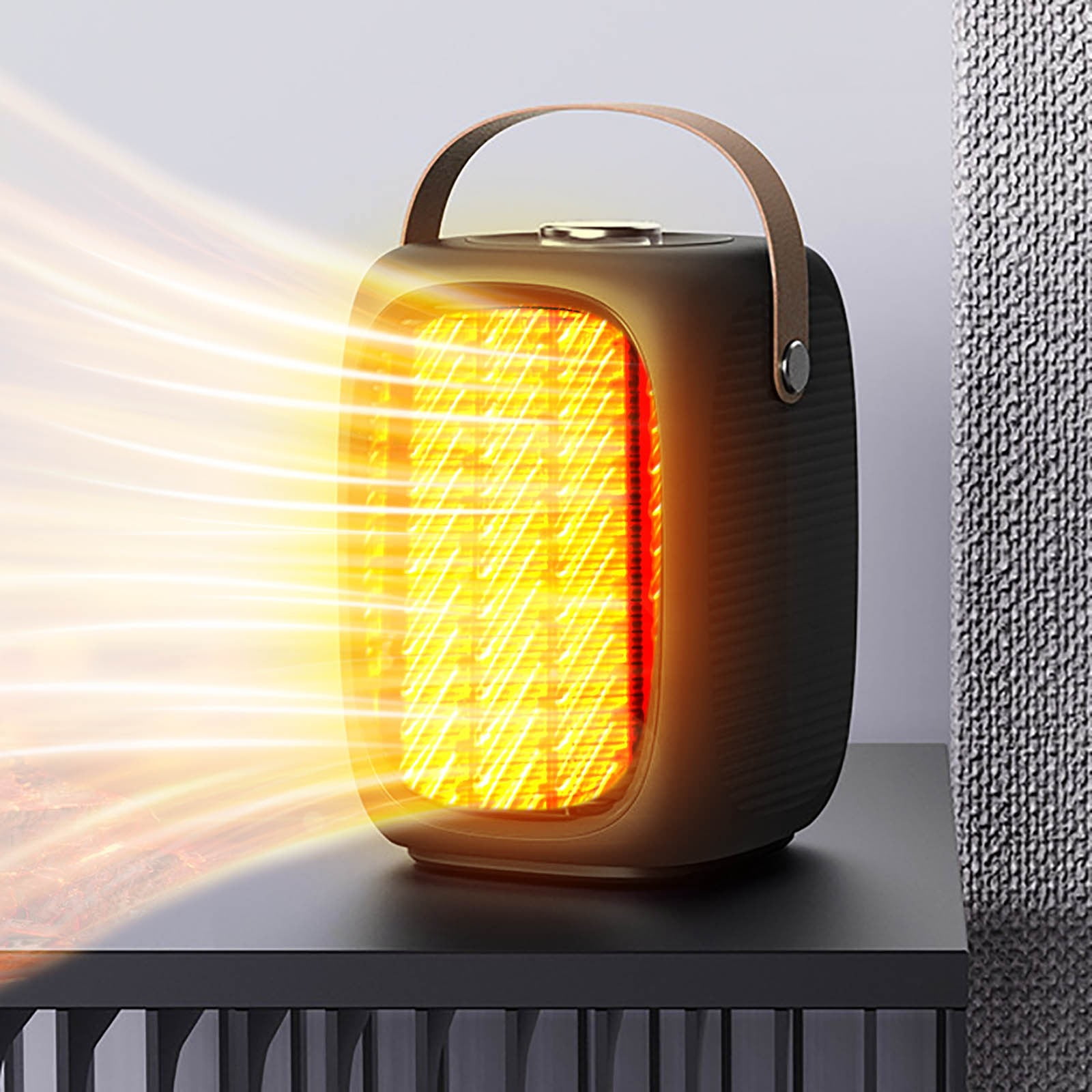 Hovmgk Space Heater 950W Desktop Heater, 4 Gears Ceramic Heating ...