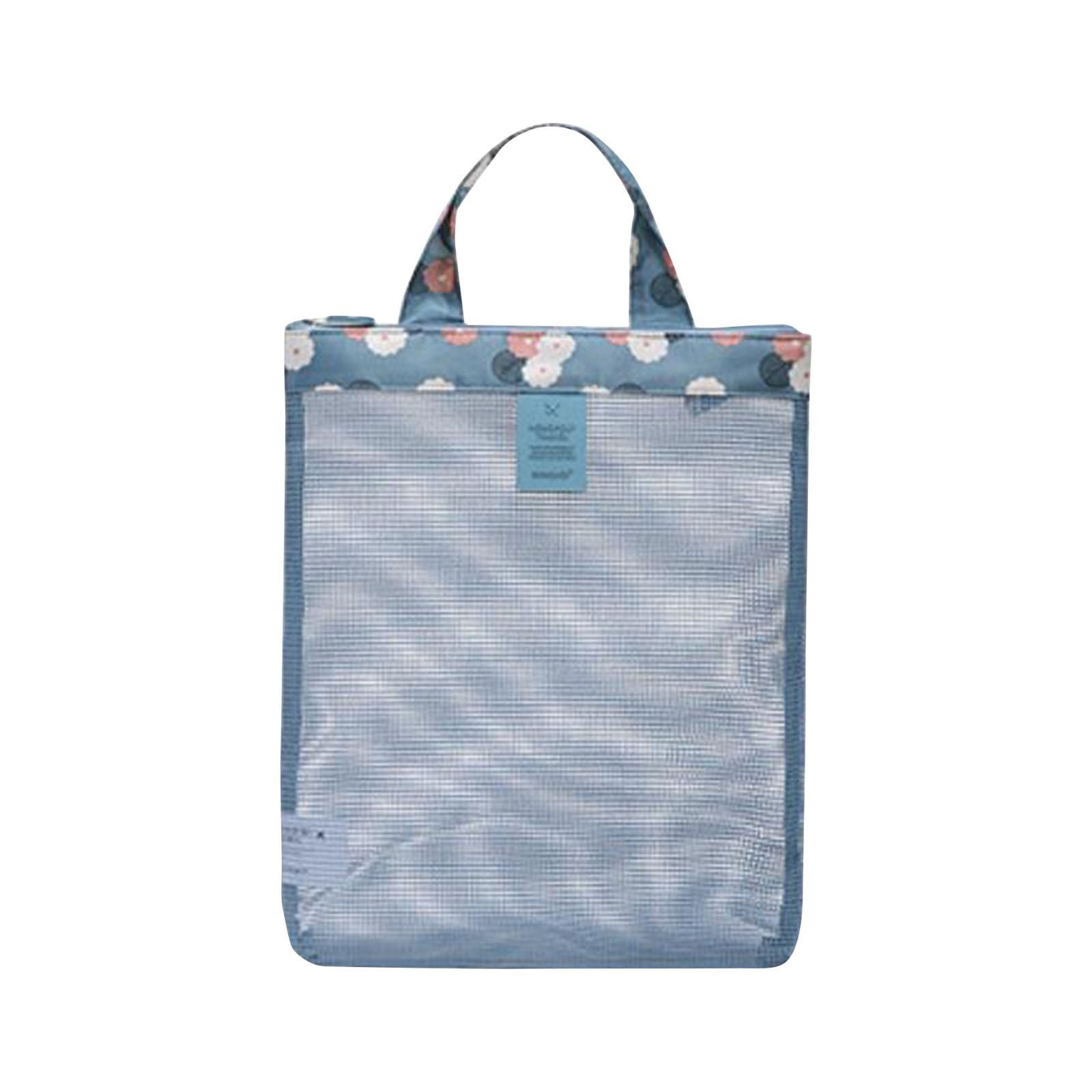 Hovmgk Swimming Beach Bag, Mesh Travel Tote with Zipper Top, Sand-Proof ...