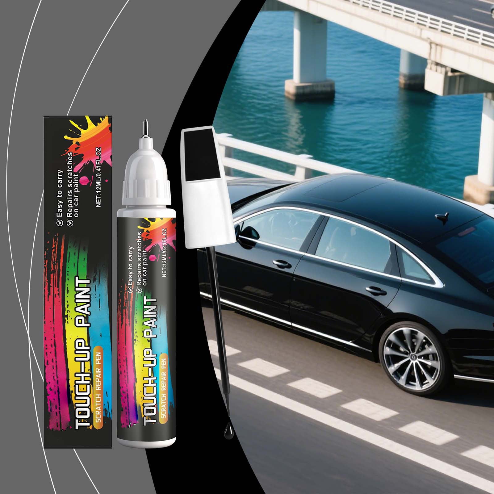 Hovmgk Two-in-One Car Touch Pen for Paint Scratches, 12ml - Automotive ...