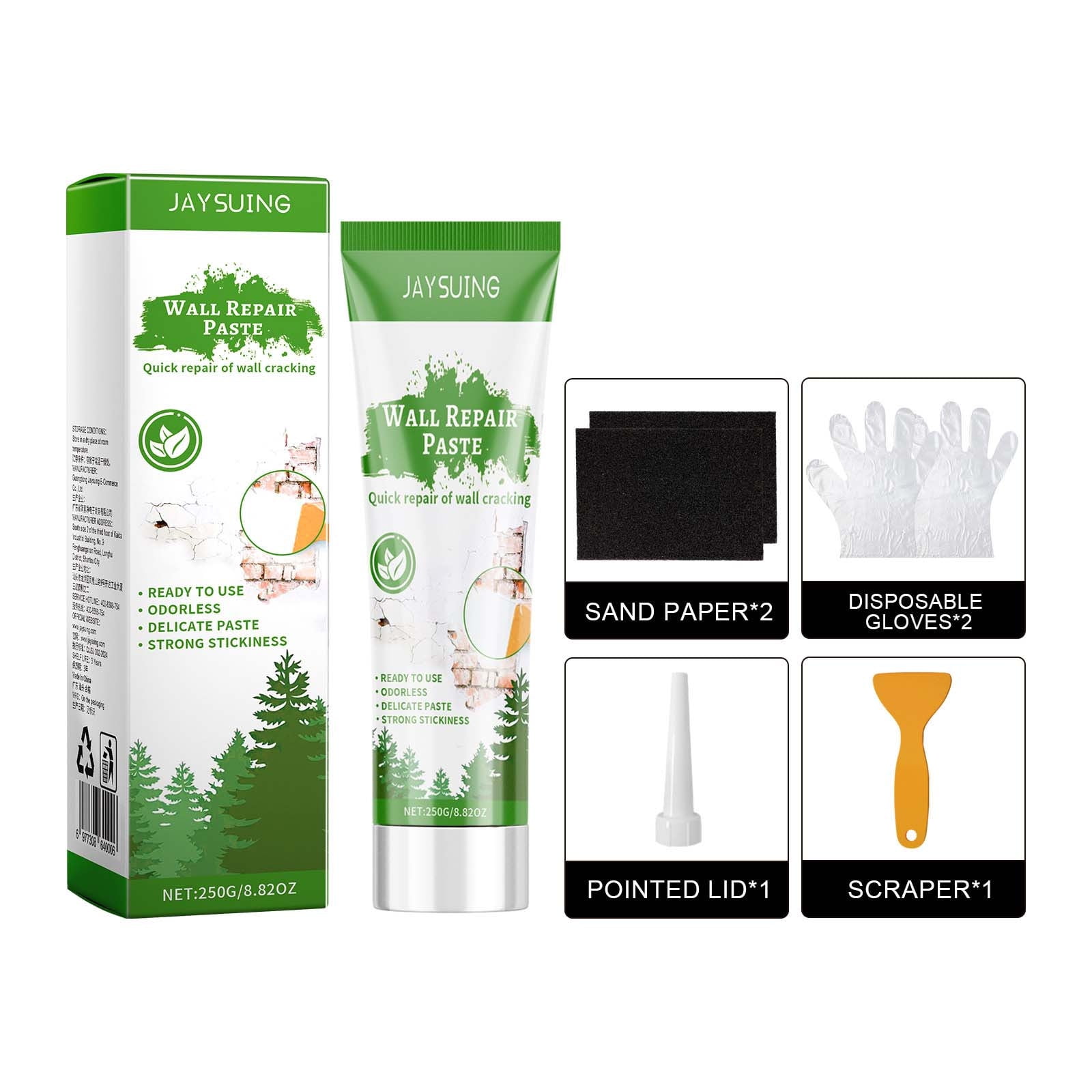 Hovmgk Wall Patching Paste, 150g White Wall Hole Repair Cream, Fix ...