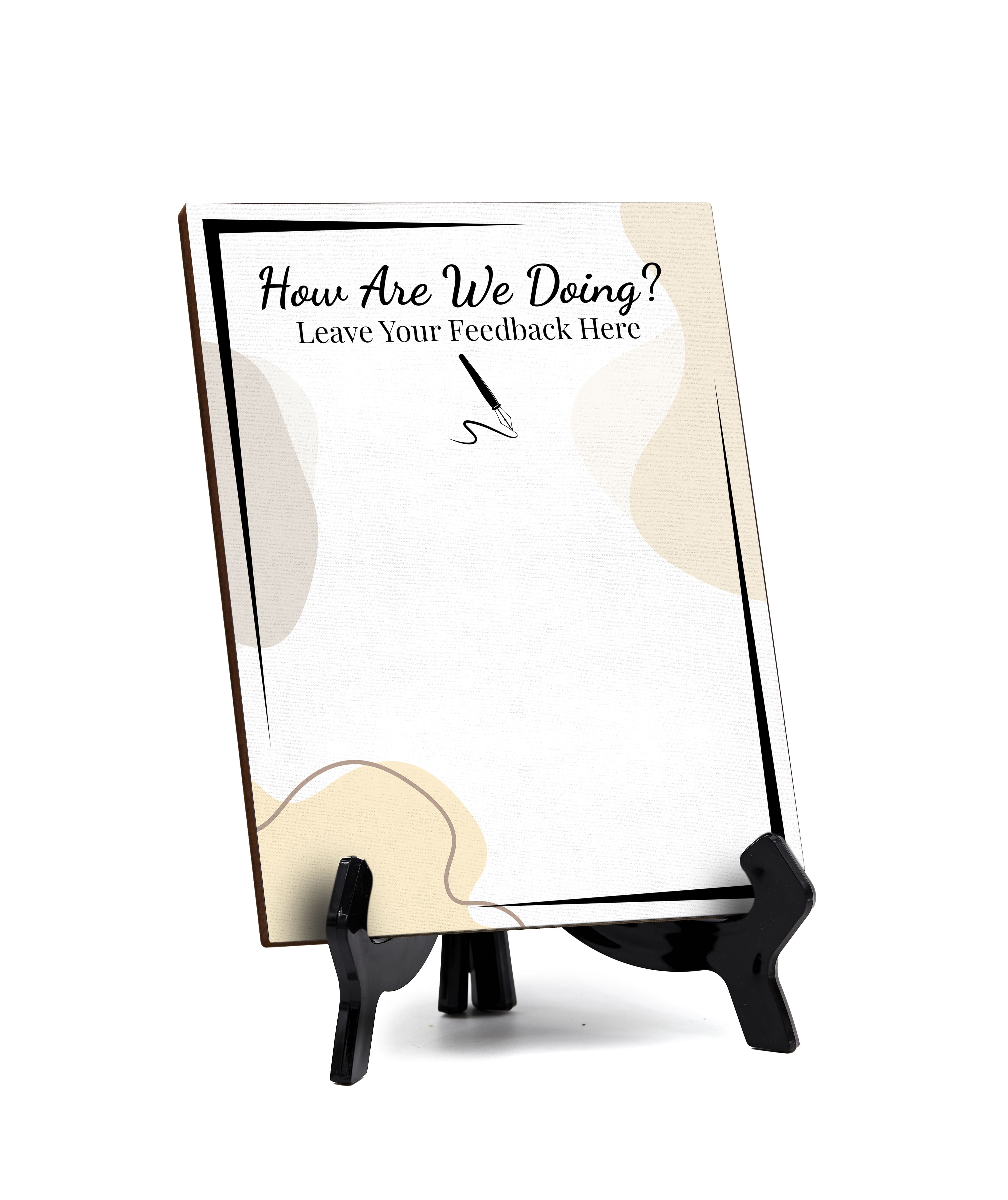 How Are We Doing? Leave Your Feedback Here 6x8 Dry Wipe Table Sign Easy ...