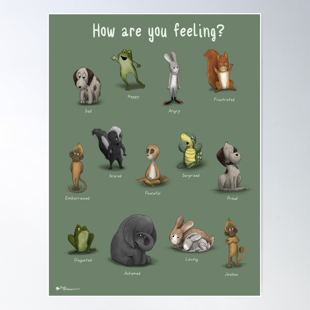 How Are You Feeling? Poster Wall Art, Modern Wall Decor For Living Room ...