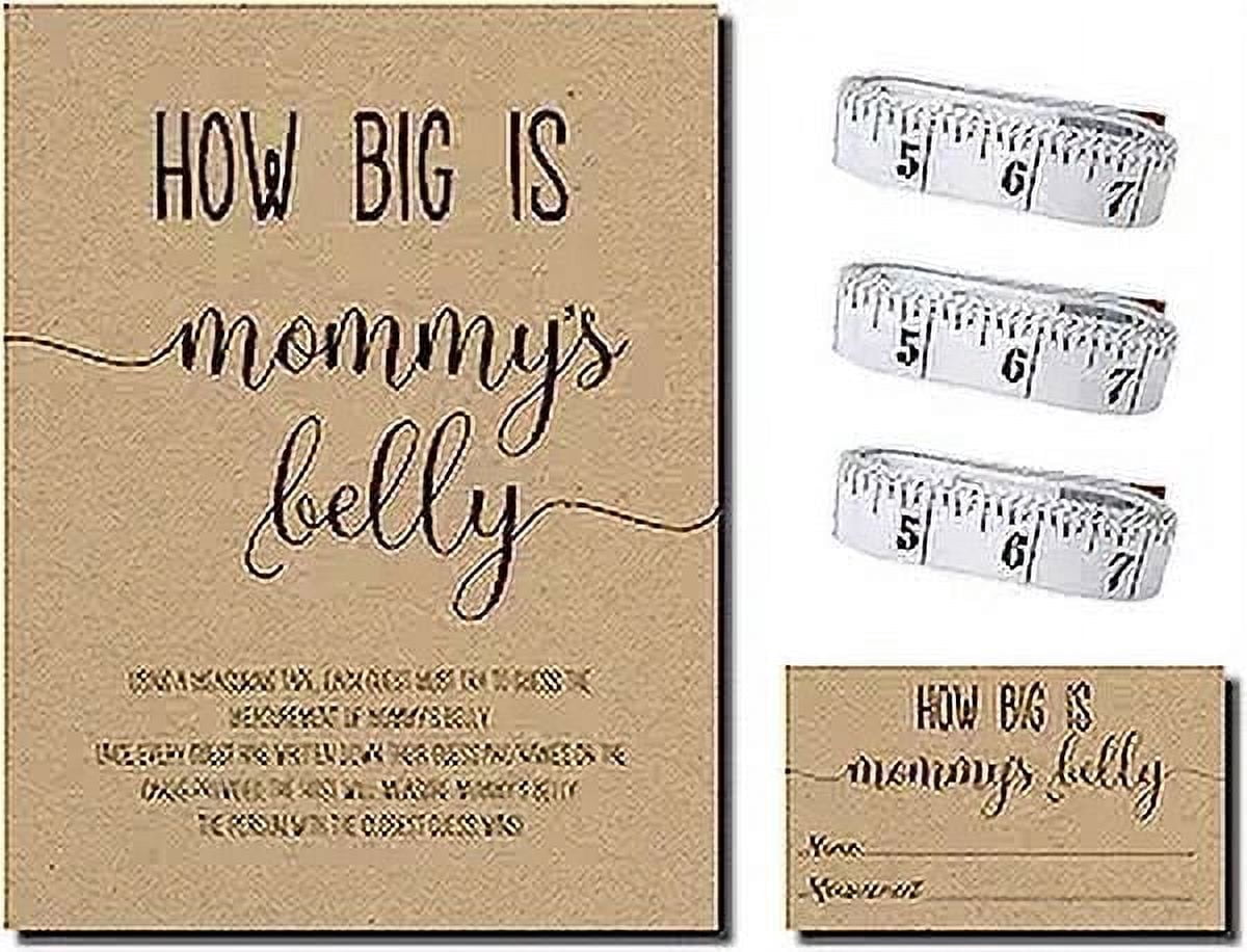 How Big is Mommy's Belly? Kraft (54 Pieces) Fun, Easy Baby Shower Game ...