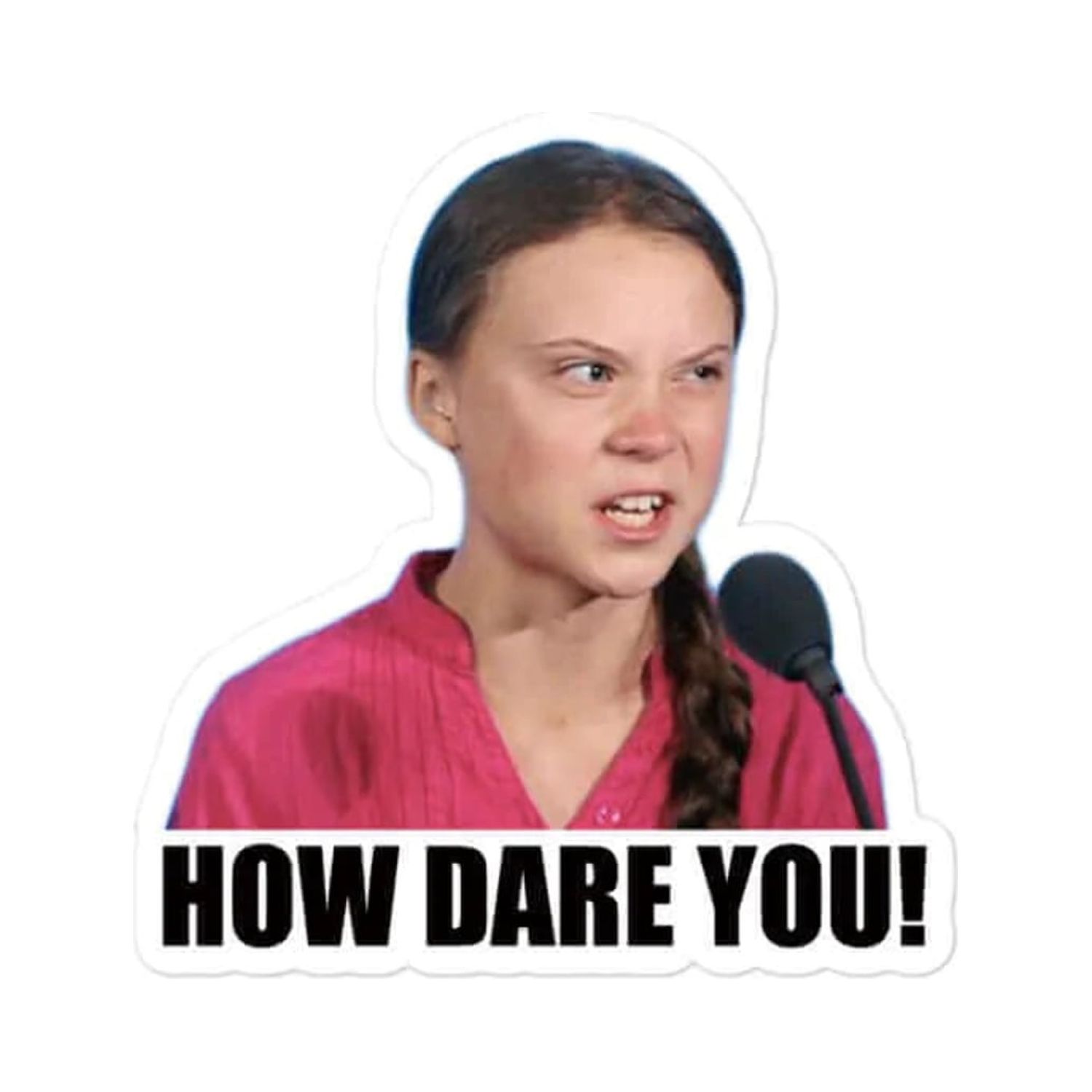 How DARE you - Bubble-free sticker for your gas tank / lawn mower ...