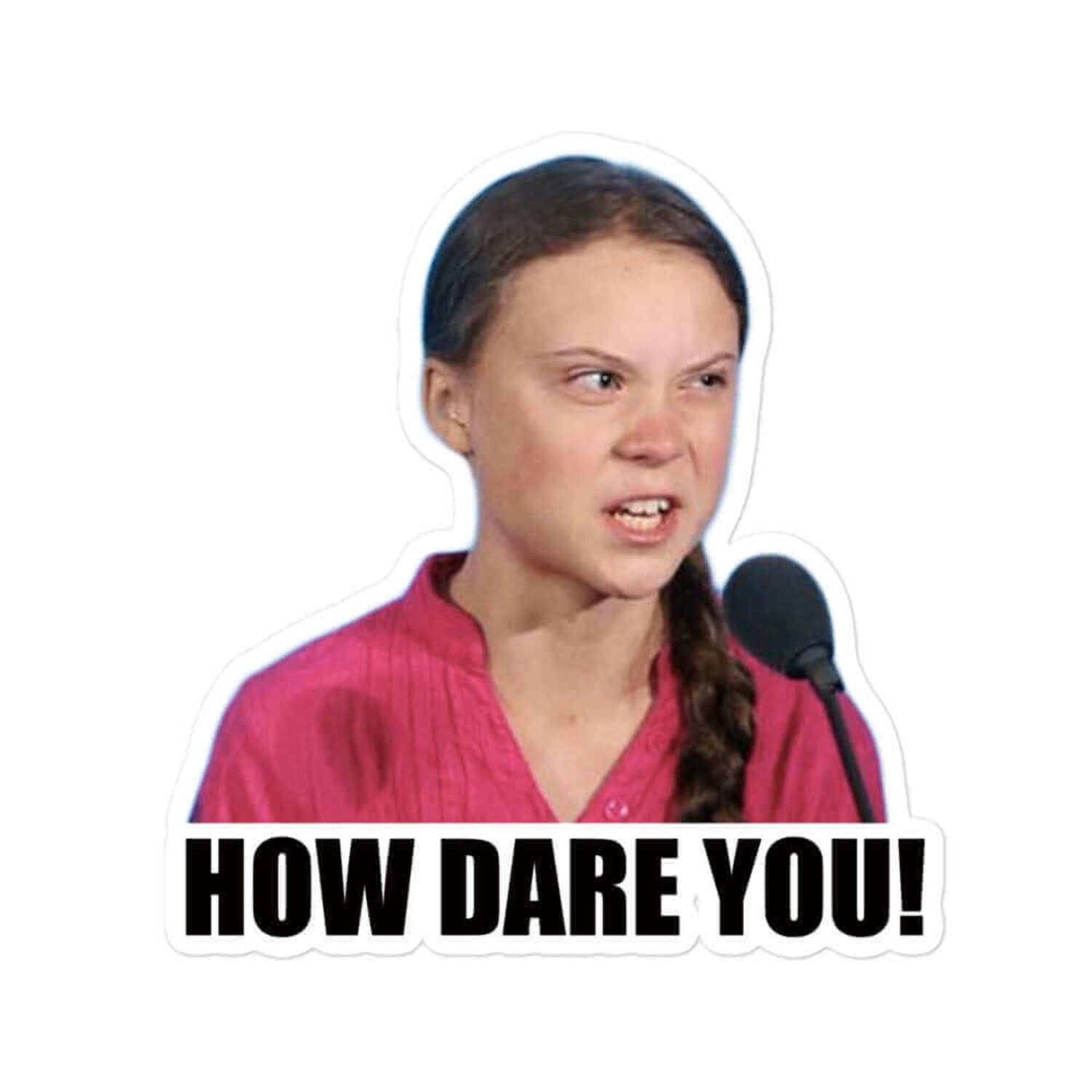 How DARE you - Bubble-free sticker for your gas tank / lawn mower ...