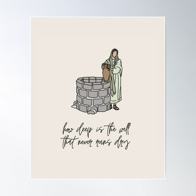 How Deep Is The Well Poster Wall Art, Modern Wall Decor For Living Room ...