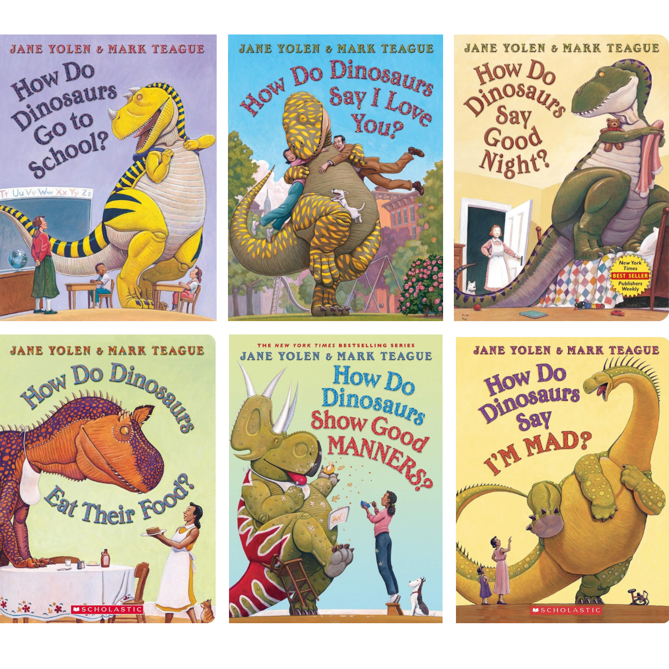 How Do Dinosaurs Board Book Set How Do Dinosaurs Go To School? Show ...