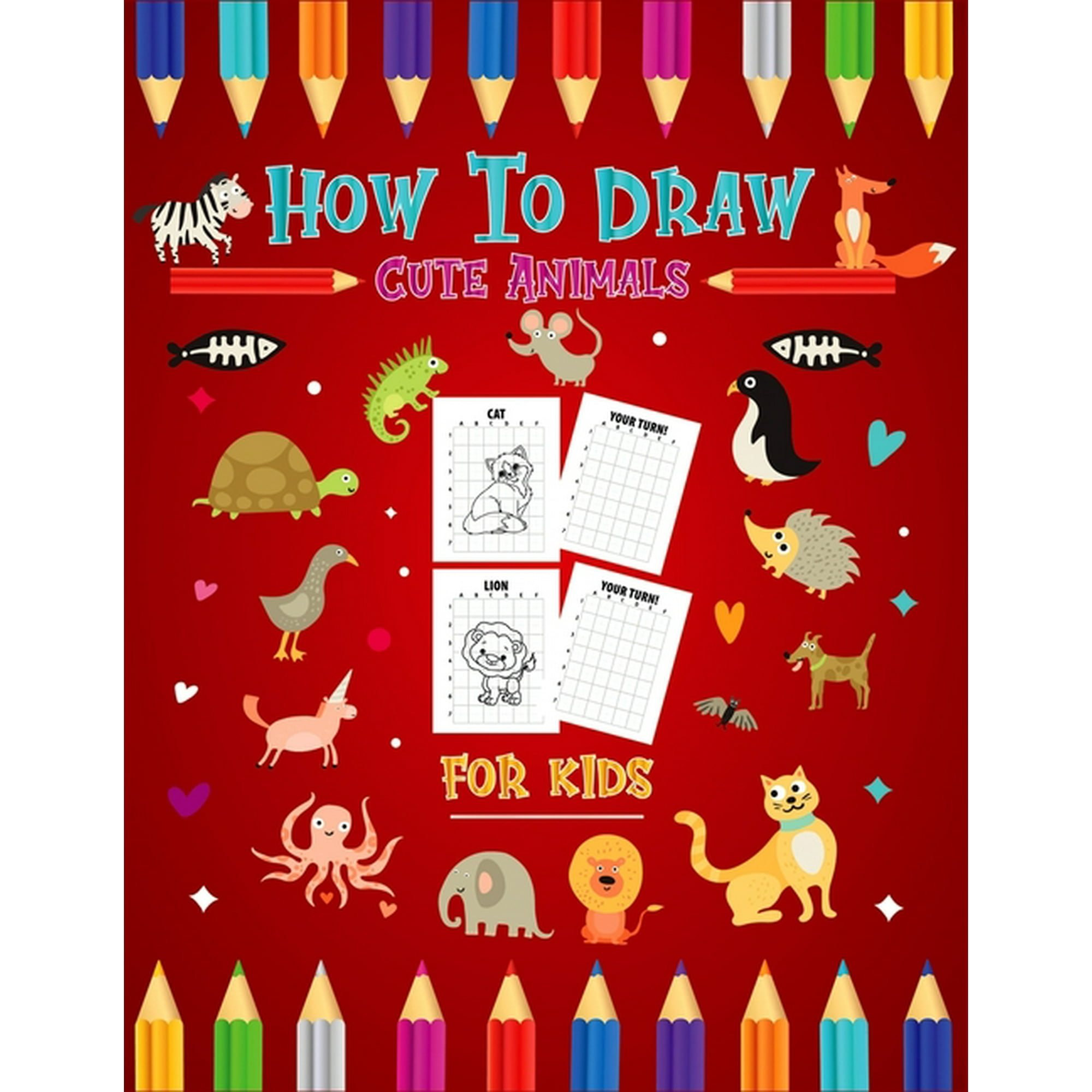 How To Draw Baby Animals Step By Step For Kids