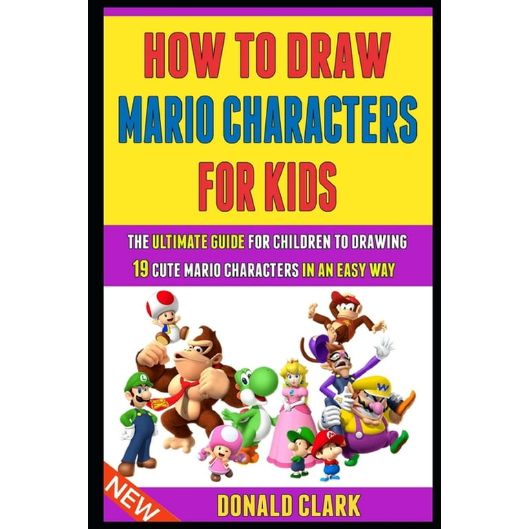How To Draw Mario Step By Step For Kids