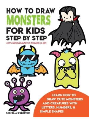 How to Draw Monsters for Kids Step by Step Easy Cartoon Drawing for ...
