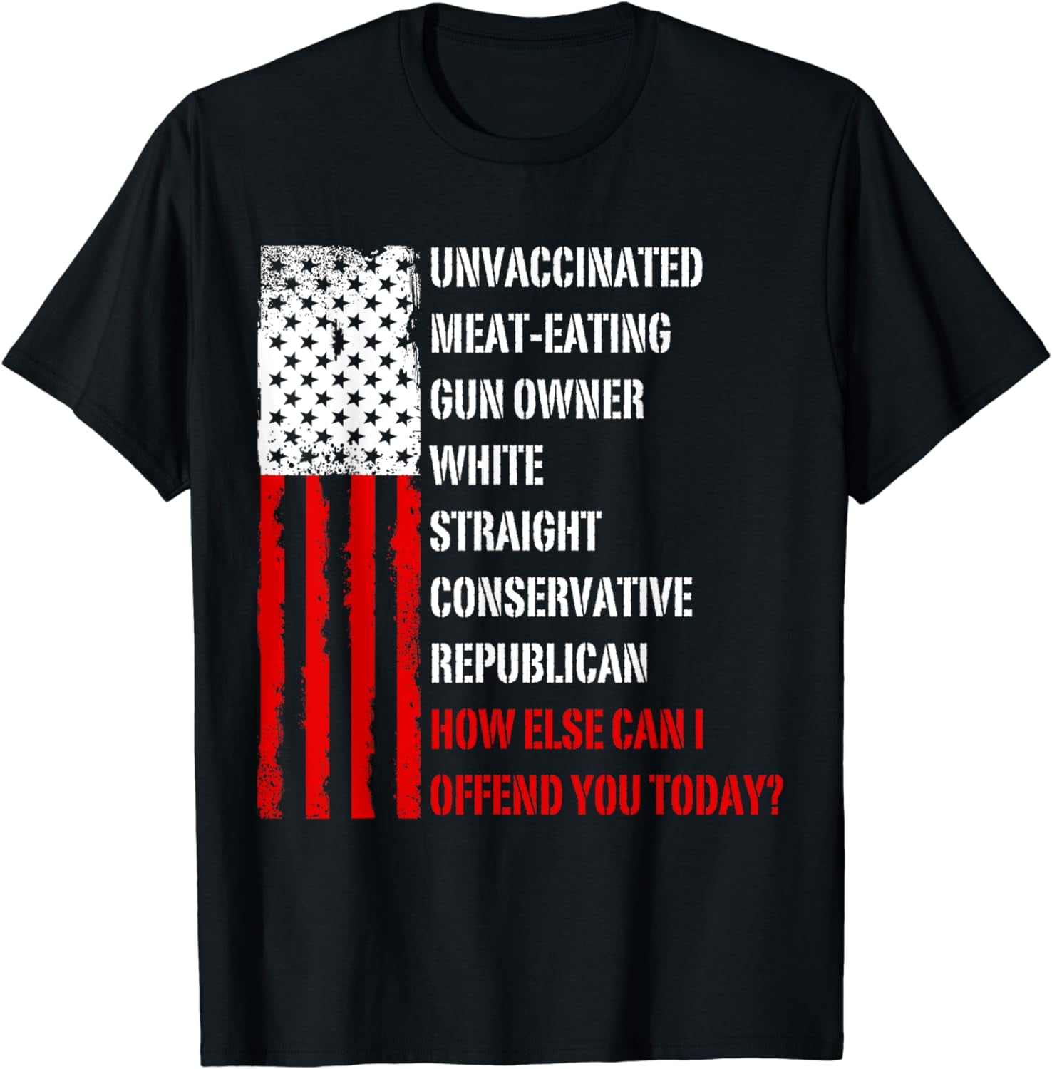 How Else Can I Offend You Today Funny Saying Quote Usa Flag T-Shirt ...