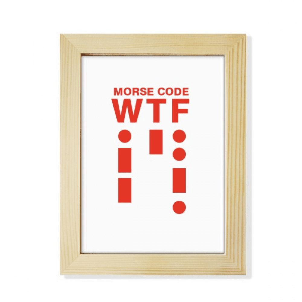 How Expression Morse Code Points Lines Desktop Adorn Photo Frame ...