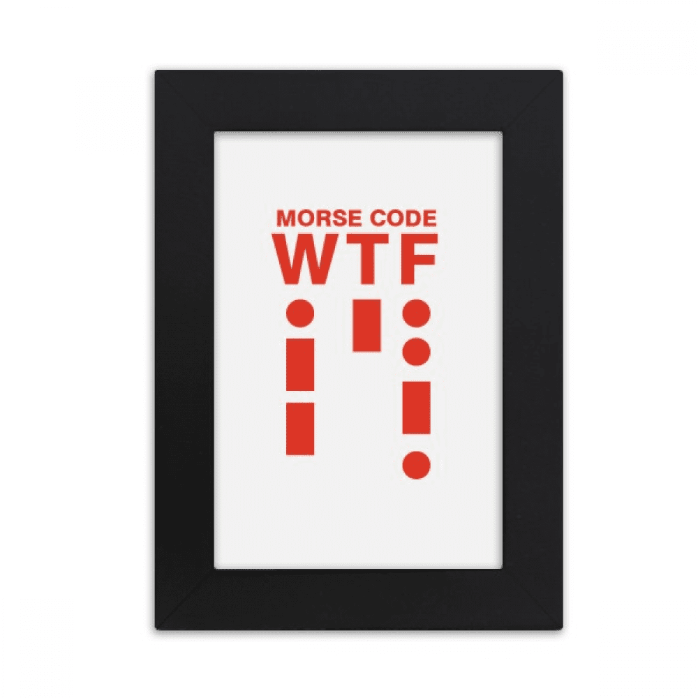 How Expression Morse Code Points Lines Desktop Photo Frame Picture ...
