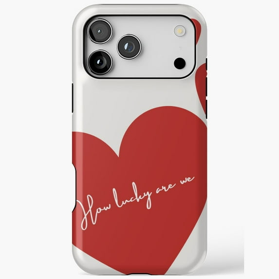 How Fortunate Are We Text Art iPhone Case 17 11 12 13 14 15 16 Pro Max ...