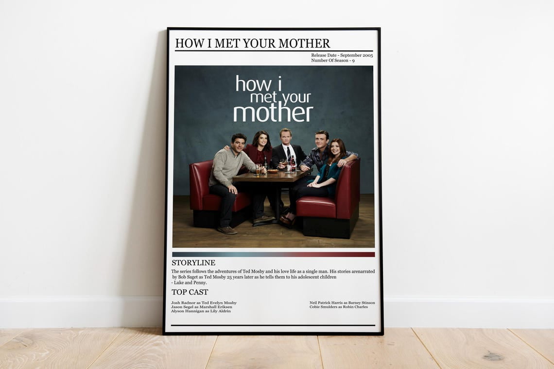 How I Met Your Mother : Himym Tv Show Wall Art #293, Unframed Canvas ...